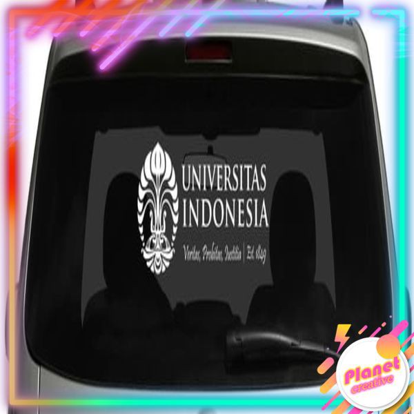 Jual Stiker Cutting Sticker Kaca Mobil - Universitas Indonesia - Logo ...
