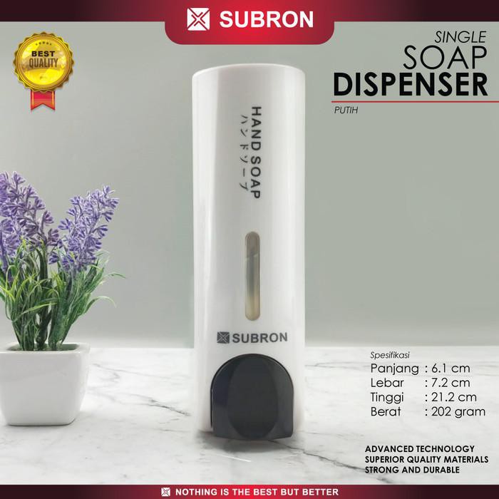 Jual Subron Soap Dispenser Double Tempat Sabun Cair Plastik Tebal 350Ml ...