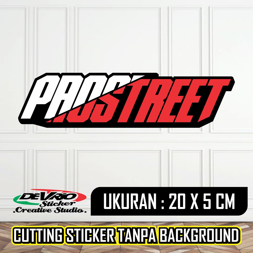 Jual Stiker Prostreet Pro Street Cutting Sticker Custom Timbul Motor ...