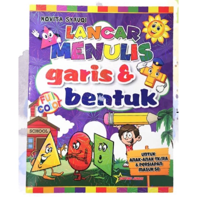 Jual Buku Lancar Menulis Garis & Bentuk untuk PAUD/TK/pra-SD (Full ...