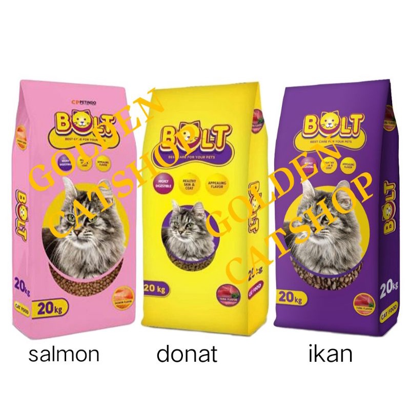 Jual BOLT CAT bolt makanan kucing dry food | Shopee Indonesia