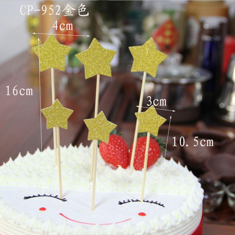 Jual Cake Topper Bintang & Love / Mix / Besar Kecil | Shopee Indonesia