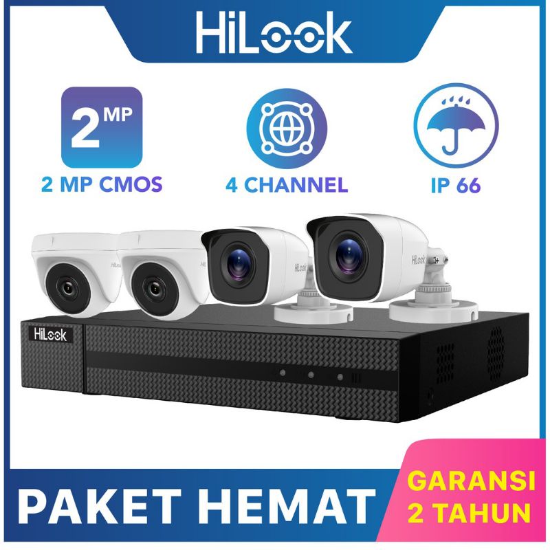 Jual Paket Cctv 4Camera Hilook 2MP Full Hd Built In Mic Audio Lengkap tggl pasng Garansi 2Tahun ...