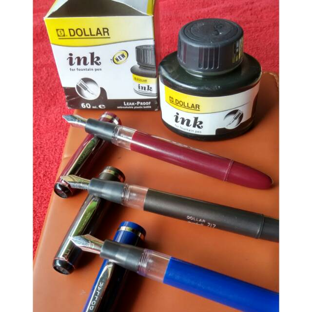 Jual Paket Murah..Fountain Pen Dollar Made In Pakistan Dan Tinta Botol ...