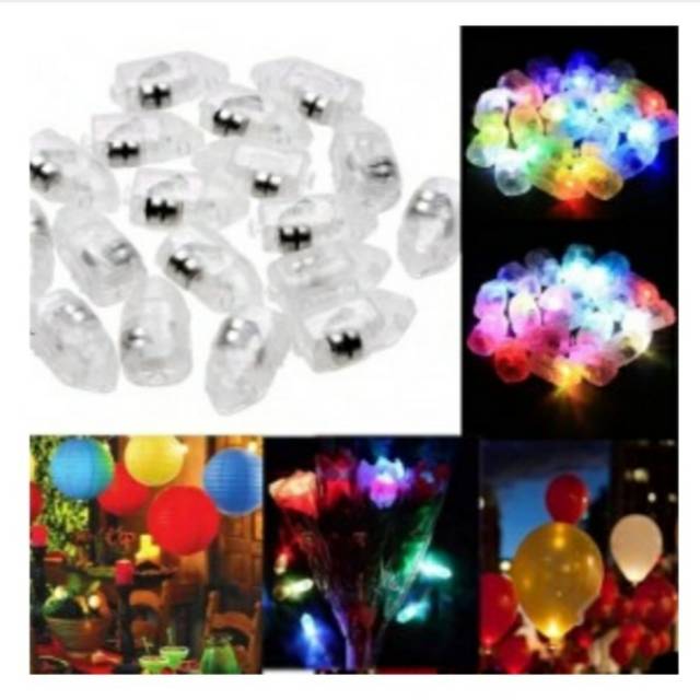 Jual WuFang Lampu Balon LED Multifungsi 50 PCS - XX50 - Multi-Color ...