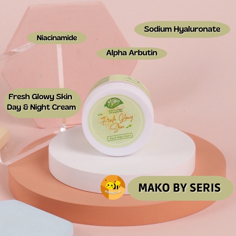 Jual Mako by Seris - Fresh Glowy Skin Day & Night Cream | Shopee Indonesia