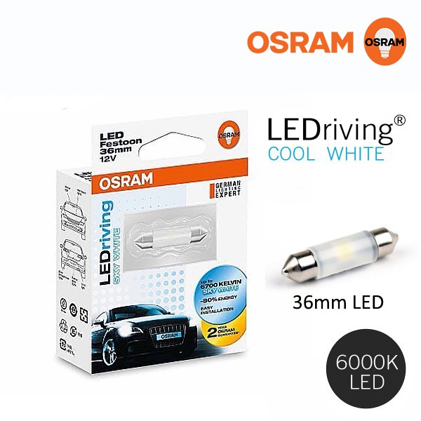 Jual Lampu Mobil LED Osram LEDriving Festoon 36mm Kabin Plafon Putih ...