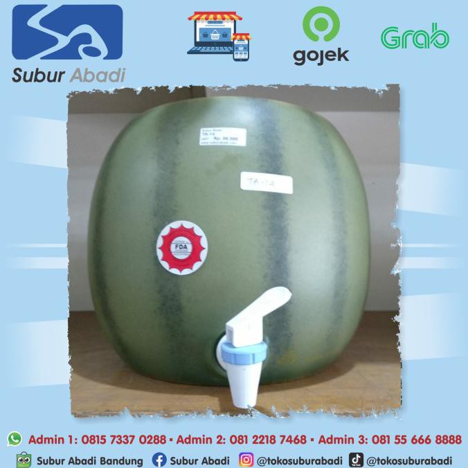 Jual Disc!! Guci Air Keramik Trisensa Motif Buah Food Grade FDA ...
