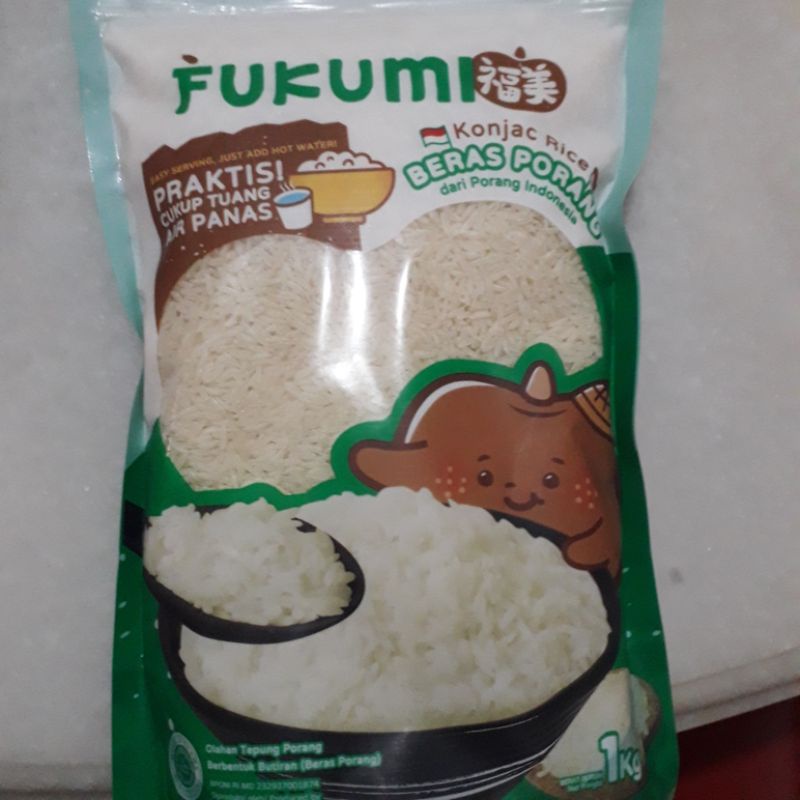 Jual Beras Porang Diet Kieto Fukumi 1Kg Rendah Gula Beras Instant ...