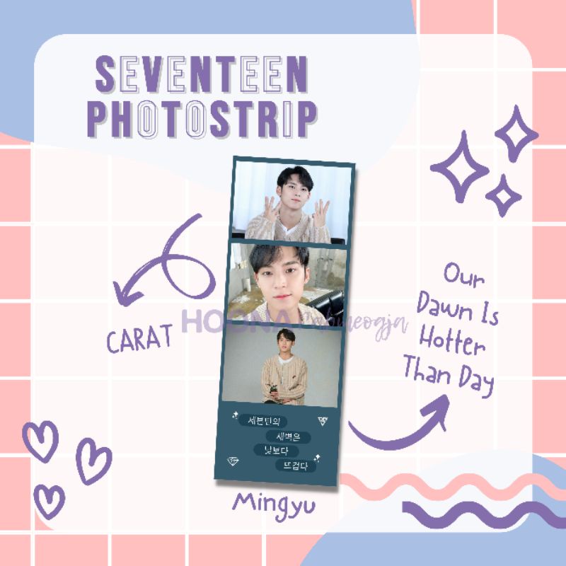 Jual [READY] SEVENTEEN OUR DAWN IS HOTTER THAN DAY PHOTOSTRIP Kpop merch photostrip photocard ...