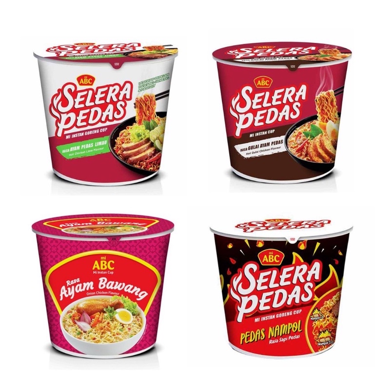 Jual MIE ABC SELERA PEDAS CUP 60 GR | Shopee Indonesia