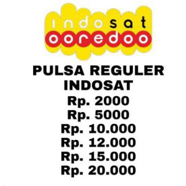 Jual Pulsa Indosat Reguler Tambah Masa Aktif | Shopee Indonesia