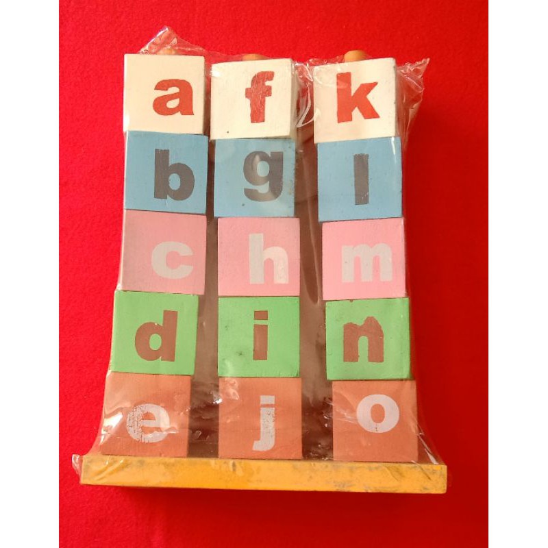Jual BALOK HURUF SUSUN, AKAT PERAGA PENDIDIKAN, MAINAN EDUKASI ANAK TK ...