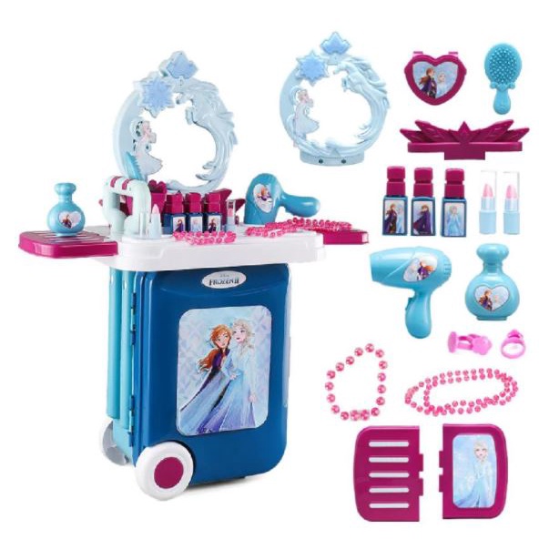 Jual Toys Store - Frozen Dressing Table Make Up Stand Mainan Koper Meja ...