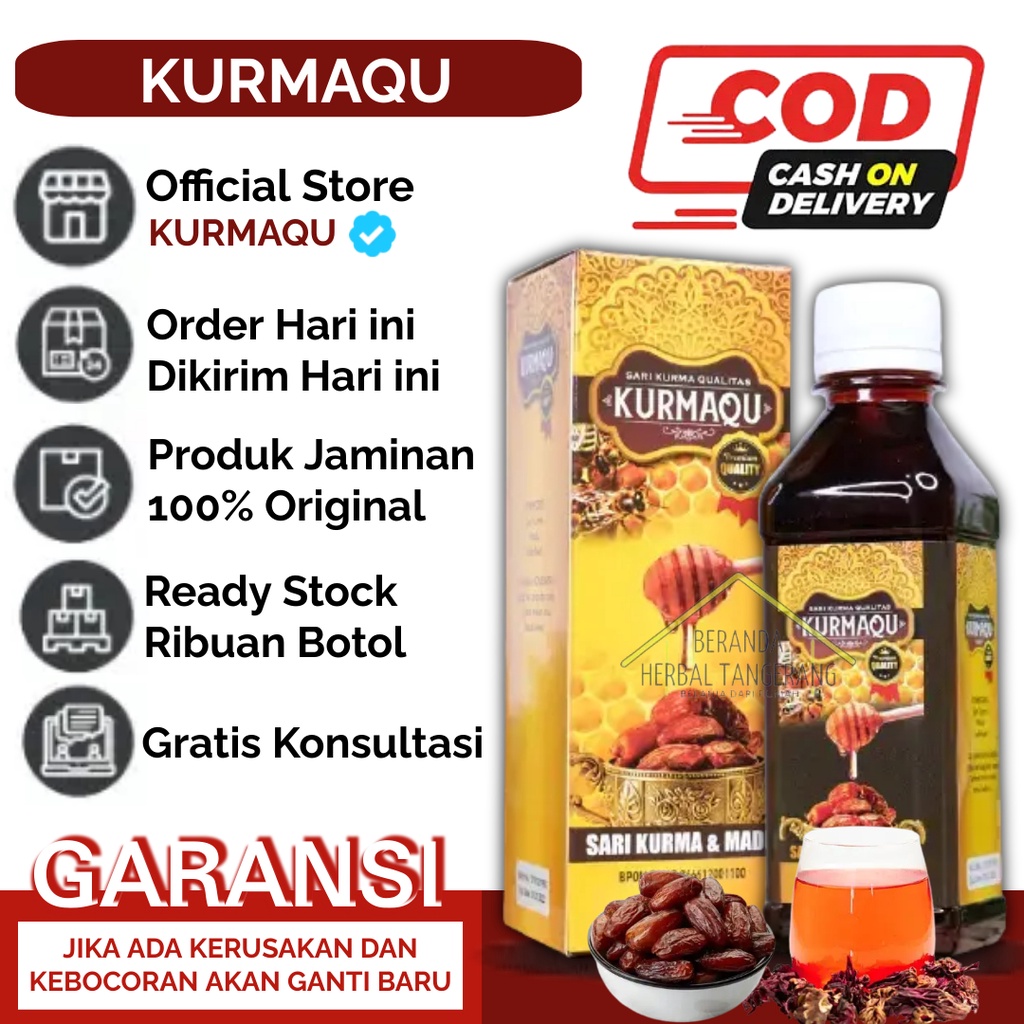 Jual [PAKET MURAH] Madu Sari Kurma ASLI - 4 Botol - KURMAQU SARI KURMA ...