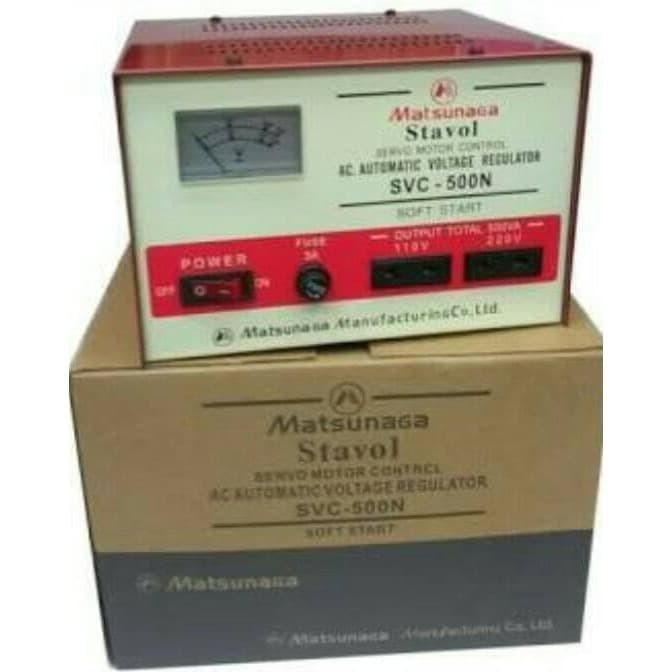 Jual Stavolt Stabilizer 500 Watt MATSUNAGA | Shopee Indonesia