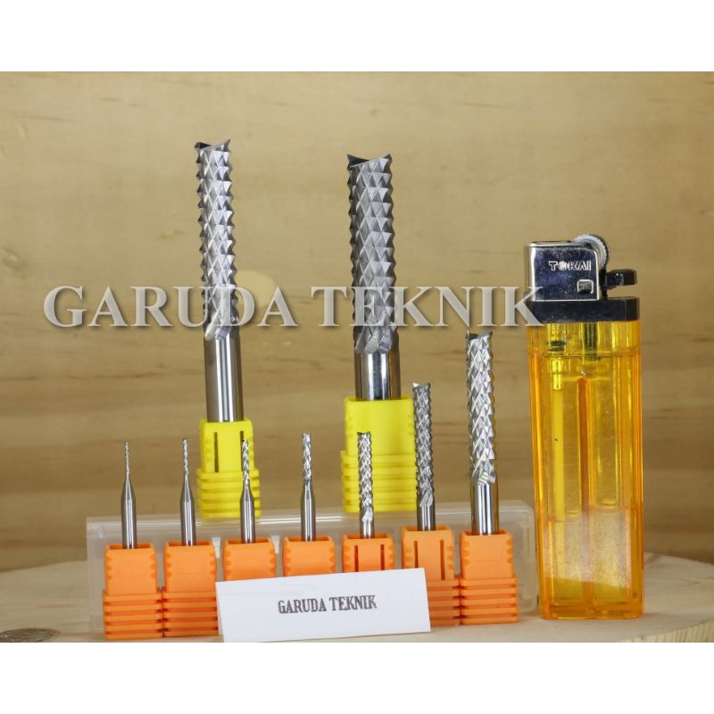 Jual Mata ROUTER CNC 2Flute GERIGI CORN TEETH ROUTER BITS endmill for ...