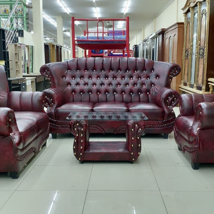 Jual FREE ONGKOS KIRIM !! SOFA WASH LUXURY OSCAR 3 2 1 + MEJA DAN KACA ...