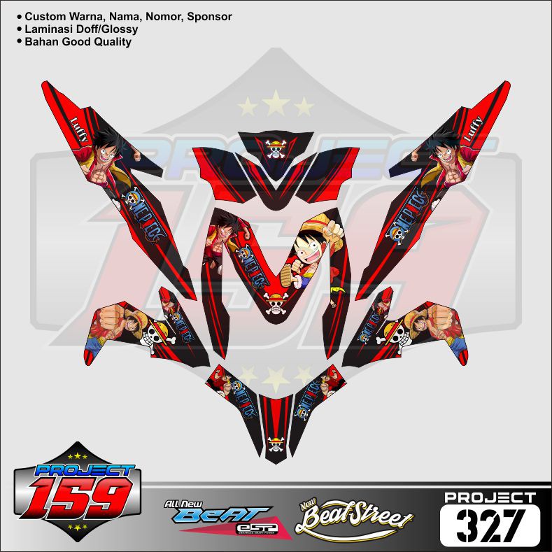 Jual Stiker Motor Beat eSP Beat Street 2017 - P-327 One Piece Livery ...