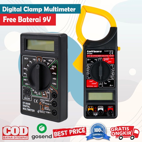 Jual Multimeter Digital Clamp Tang Ampere - Clamp Volt Meter Amper ...