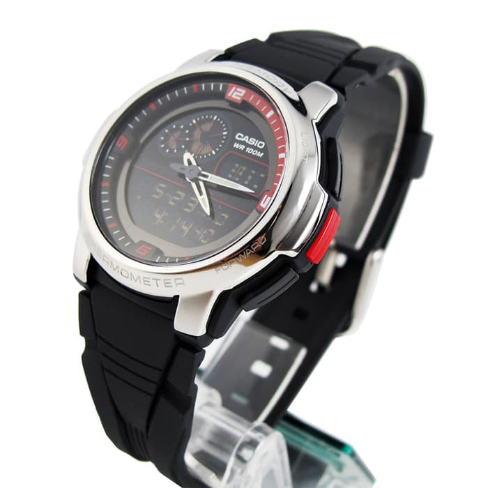 Jual GROSIR Jam tangan Casio Dualtime Casio Original AQF-102W-1 Jam ...
