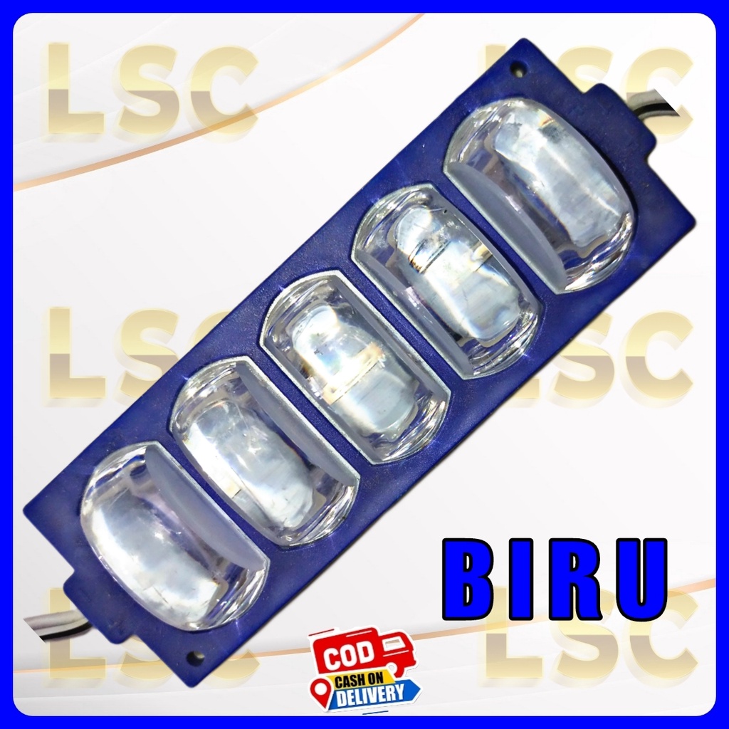 Jual LAMPU LED 5 mata INJECTION 12-24 volt, variasi mobil motor truk ...