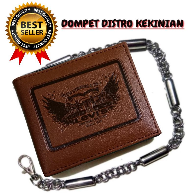 Jual DOMPET PRIA RANTAI IMPORT/DOMPET RA6NTAI KULIT SINTETIS | Shopee ...