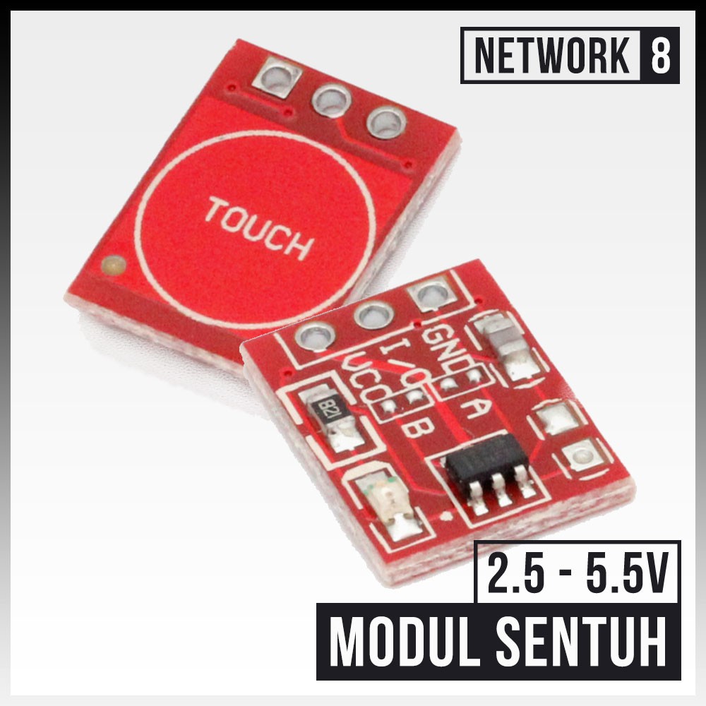 Jual Ttp223 Modul Sensor Tombol Saklar Sentuh Mini Kapasitor Touch