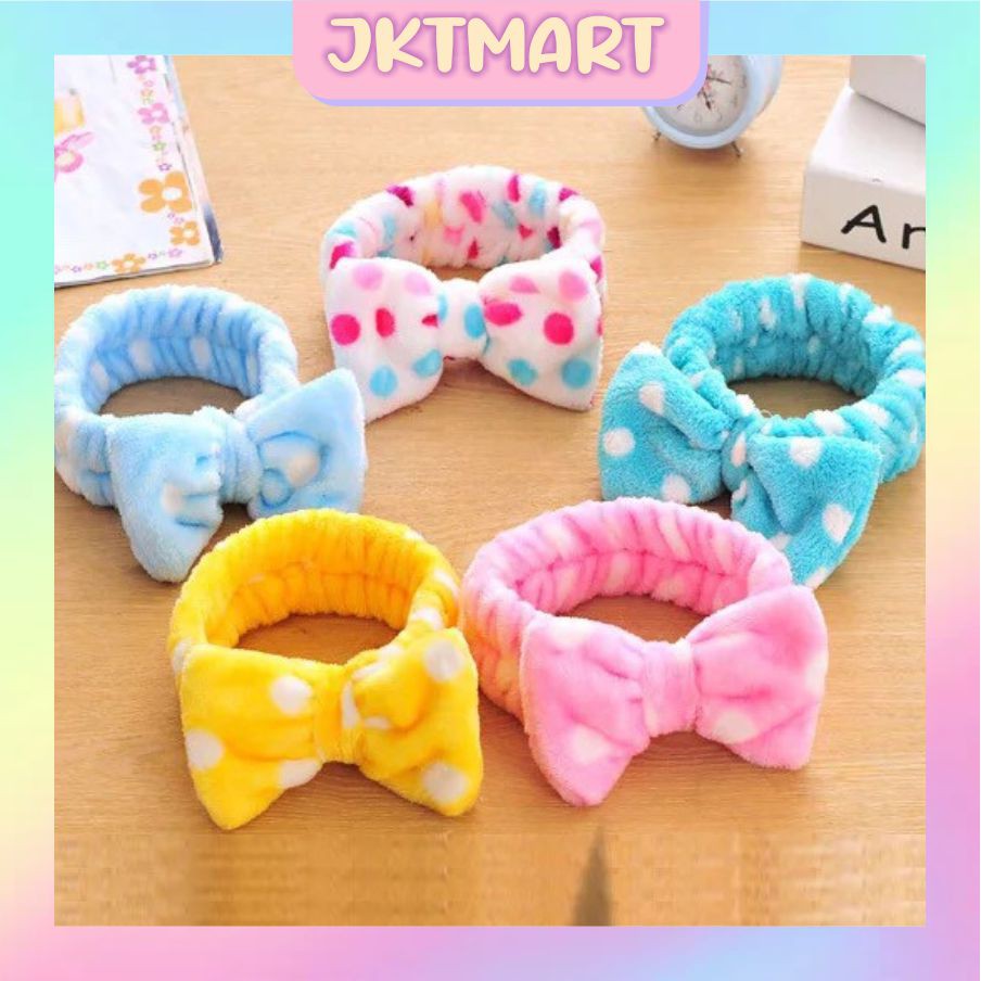 Jual ⭐ JKTMART ⭐ Bandana Bando Rambut Motif Pita / Headband Wanita ...
