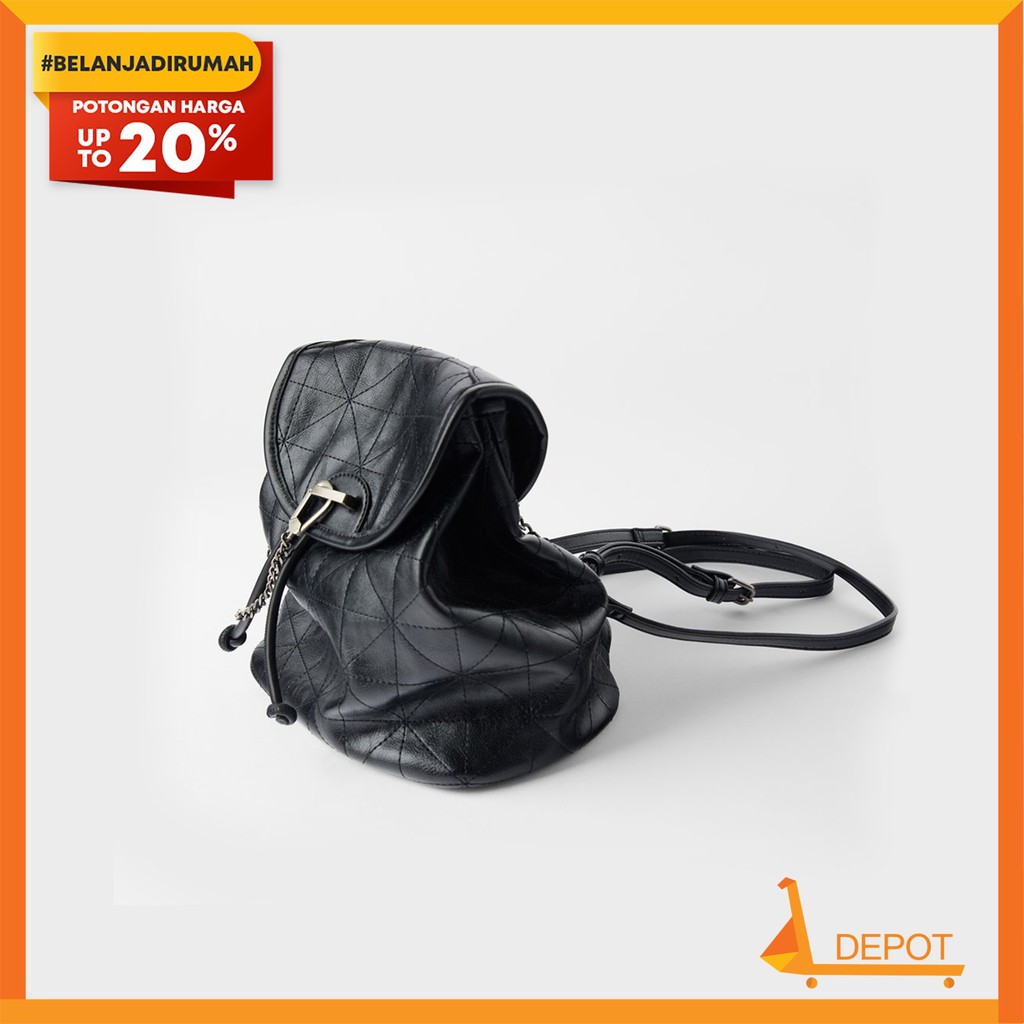 Jual Tas Wanita Ransel Mini Ori Ransel Serut Tali Rantai Kulit Import ...