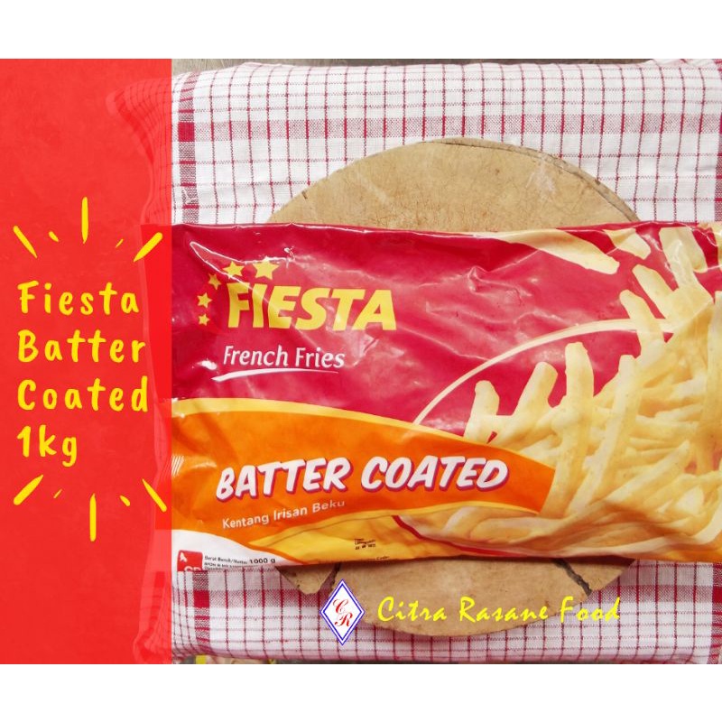 Jual Fiesta Kentang Goreng / French Fries Batter Coated 1kg | Shopee ...