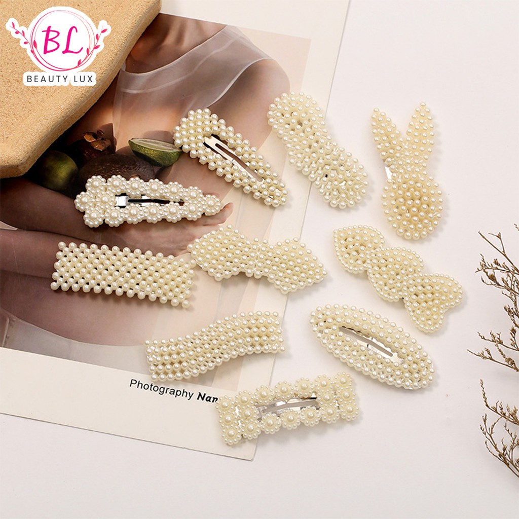 Jual JEPIT RAMBUT KOREA MUTIARA Pearl Hair Pin Import TERMURAH | Shopee ...