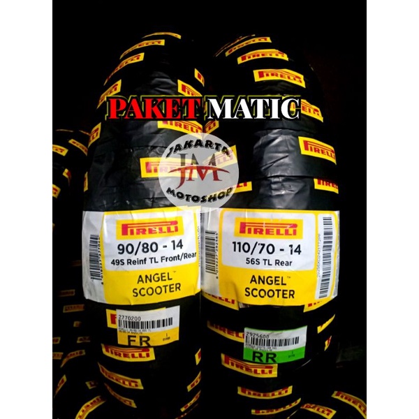 Jual PAKET Matic Ban PIRELLI Angel Scooter 90/80-14 & 110/70-14 Ban ...