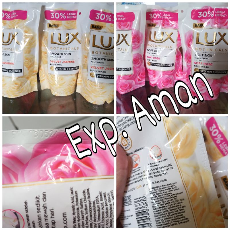 Jual Lux Sabun cair 450 / botanical / lux cair soft rose / velvet ...