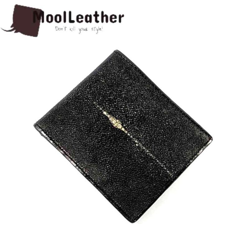 Jual Mool Leather - DOMPET PRIA MEWAH ASLI KULIT IKAN PARI HITAM BLACK ...