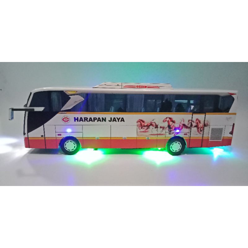 Jual 010 - Harapan jaya jb3+ facelite voyager - Miniatur bus RC telolet ...