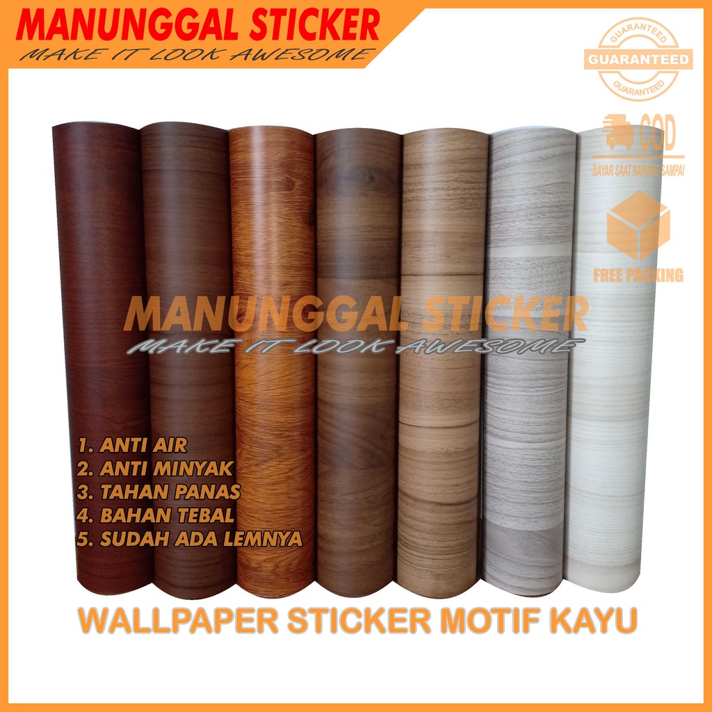Jual STIKER KAYU UNTUK DEKORASI MEJA LEMARI FURNITURE LEBAR 122CM ...