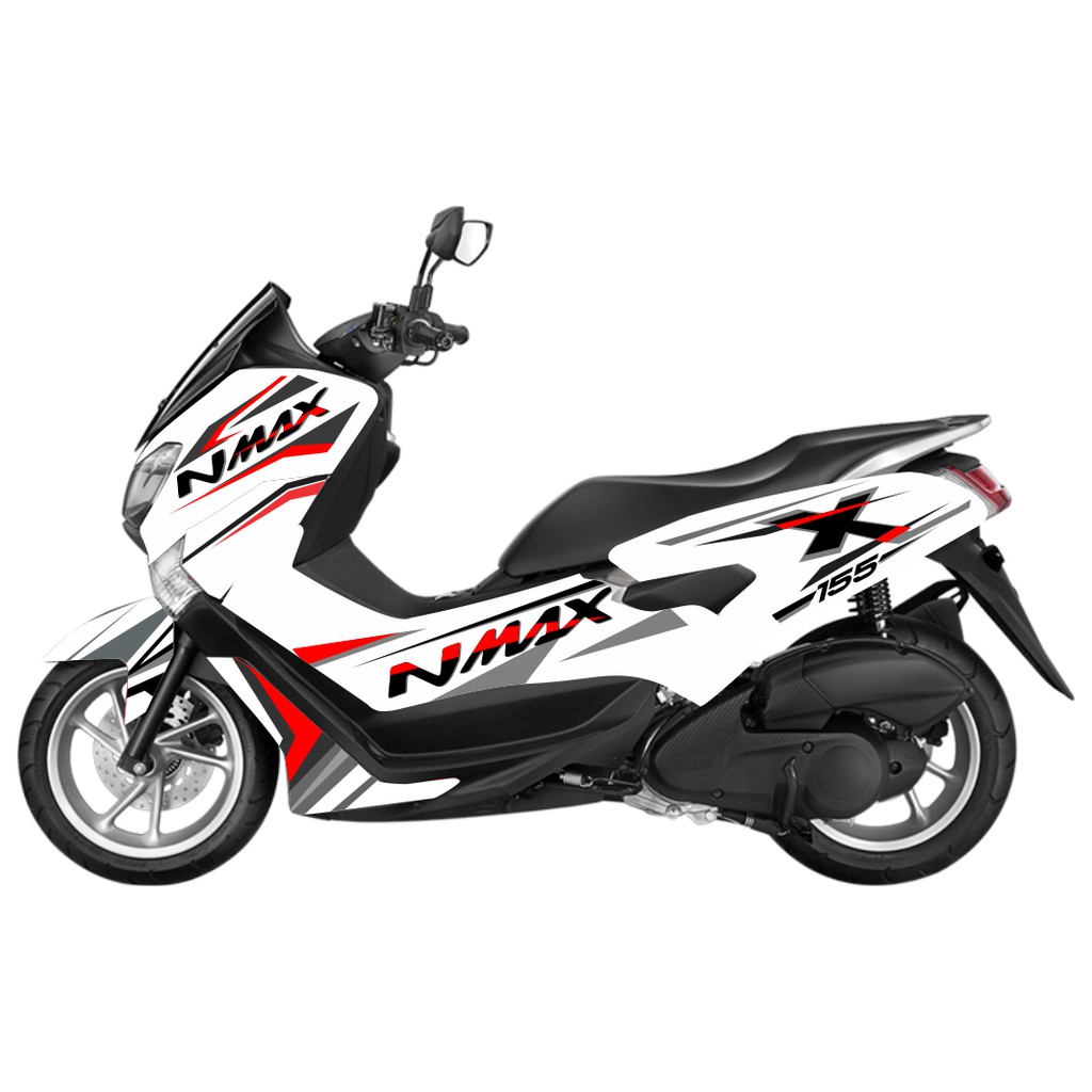 Jual decal nmax putih grafis hitam full body | Shopee Indonesia