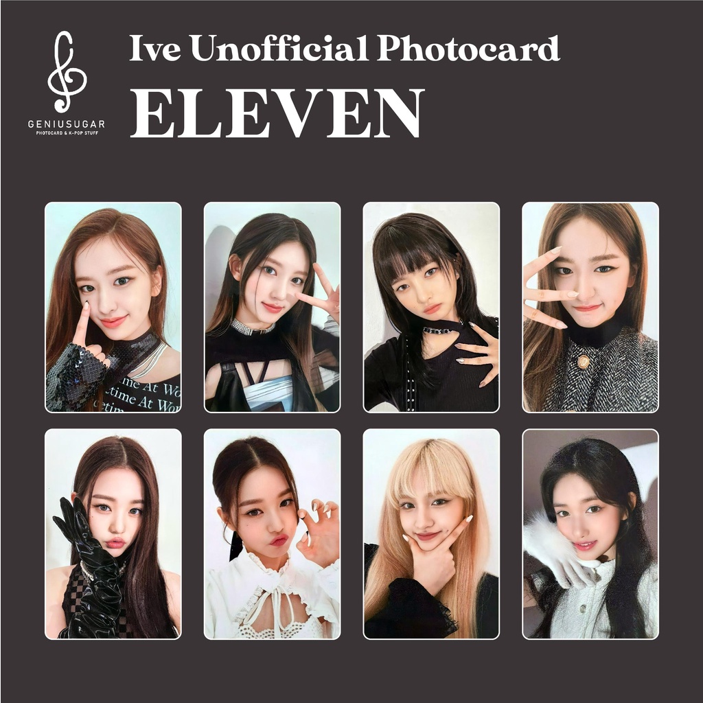 Jual [REPLIKA IVE] PHOTOCARD ELEVEN UNOFFICIAL | Shopee Indonesia