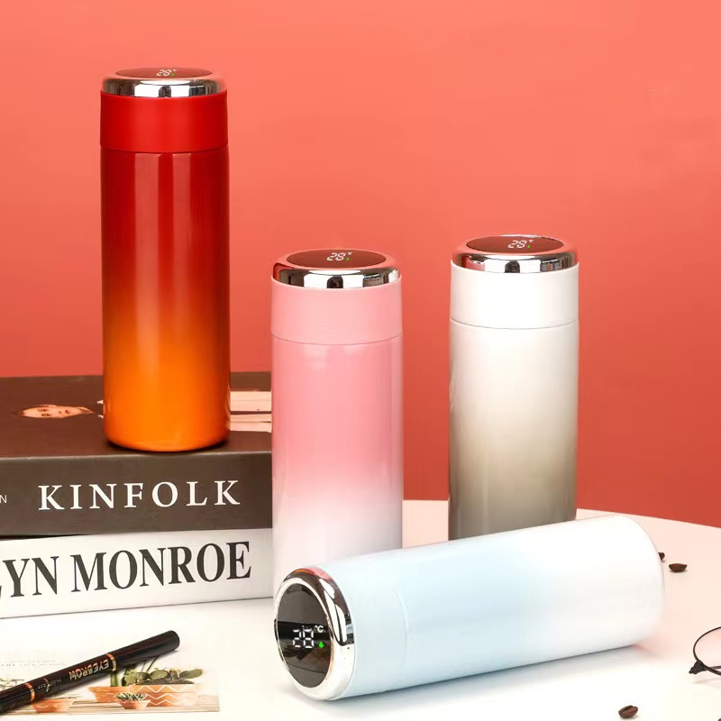 Jual Termos Botol Minum Stainless Steel LED I Termos POLOS SATU WARNA ...