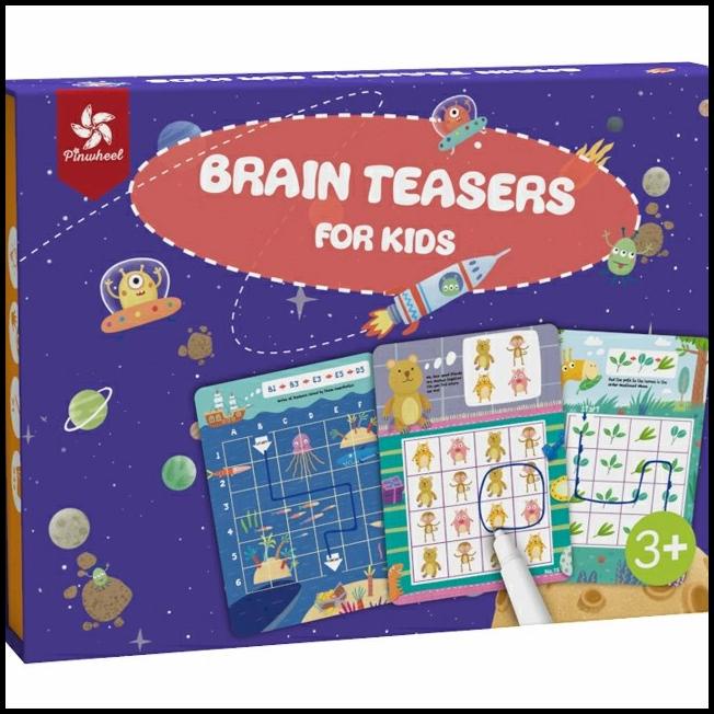 Jual Brain Teaser For Kids Wipe Clean Learning Cards | Shopee Indonesia