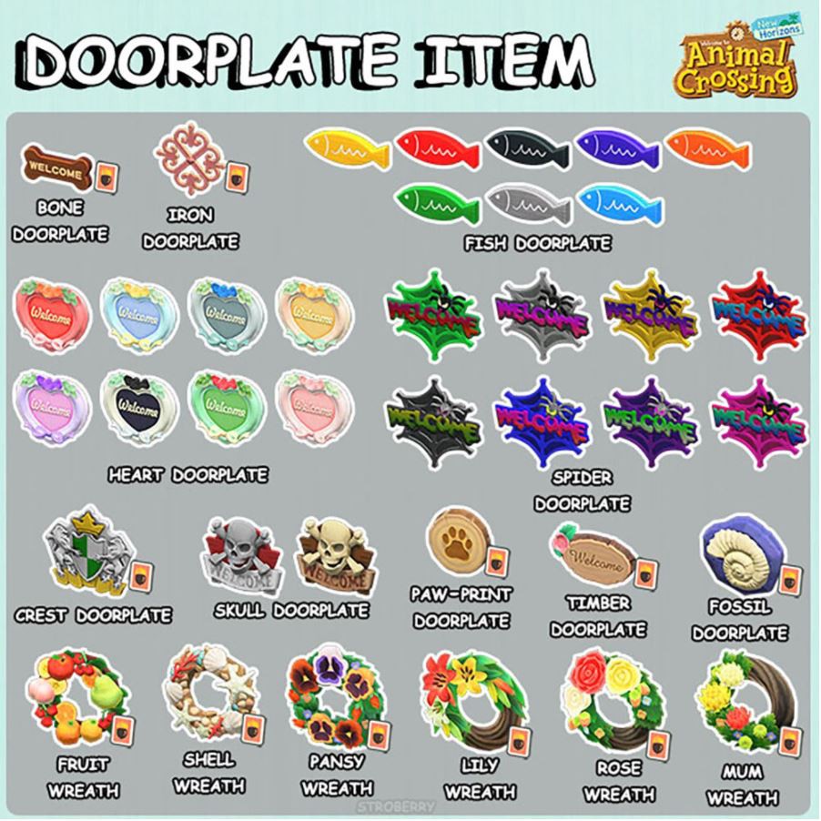 Jual Doorplate Item ACNH Animal Crossing | Shopee Indonesia
