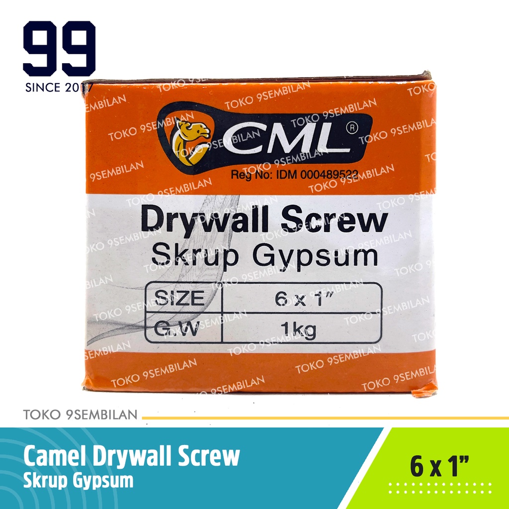 Jual Camel Skrup Gypsum 6 x 1 1/4 1/2 3 Inch Pasti 1Kg/Dus Sekrup Gipsum Drywall Screw | Shopee ...
