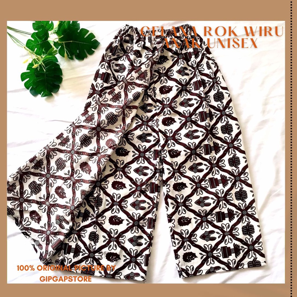 Jual Celana Wiru Anak Batik - Celana Model Rok Jarik Anak Gip Gap Store ...