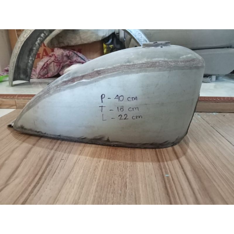 Jual tangki sporter cembung polos brastyle scramber copper bobber ...