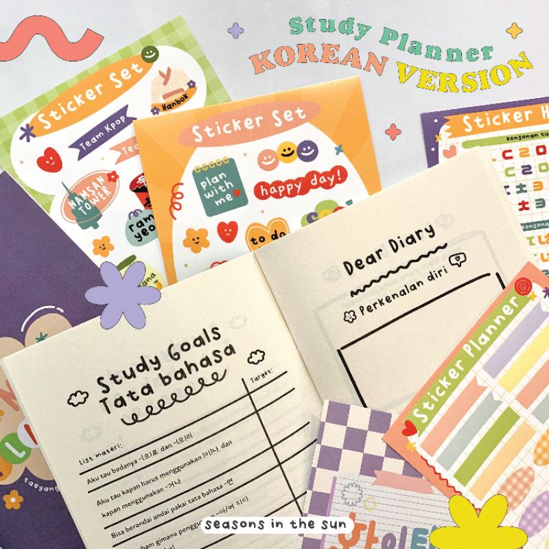 Jual [KOREAN STUDY PLANNER] Korean Student Kit / Hampers Korea ...
