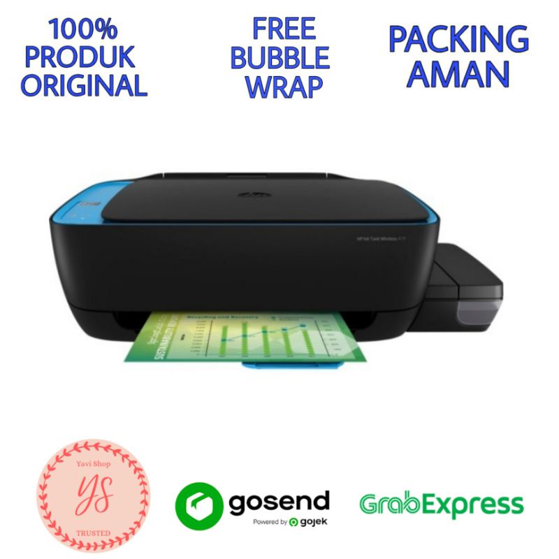 Jual PRINTER HP PRINTER INK TANK WIRELESS 419 WIRELESS PRINT SCAN COPY ...