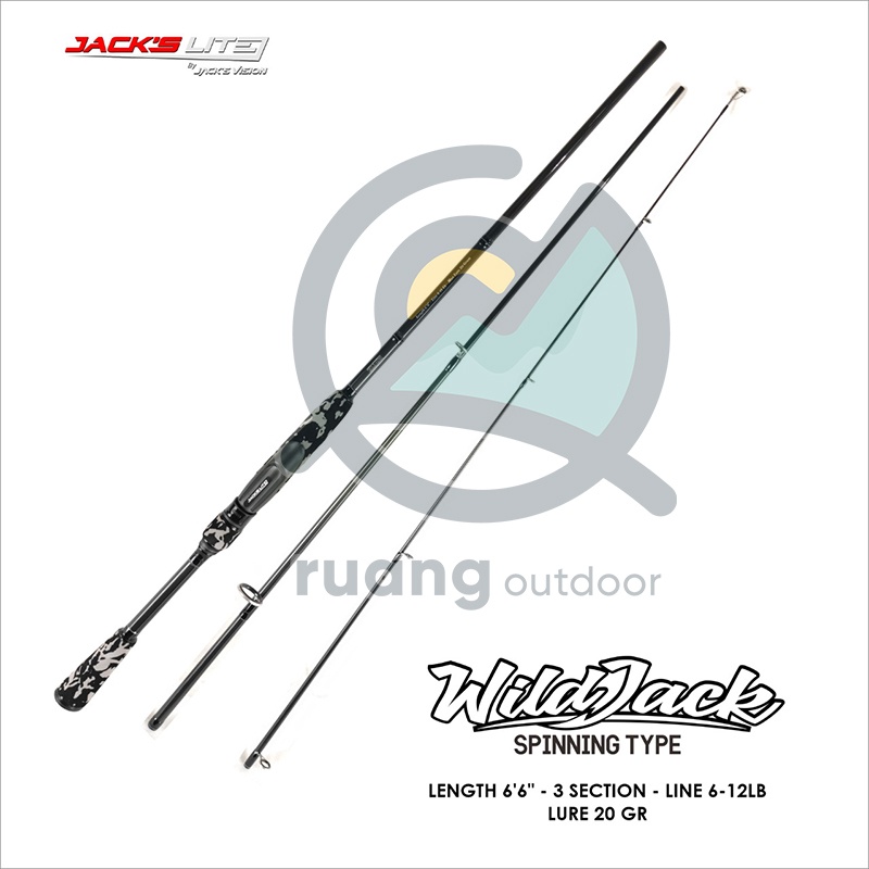 Jual Joran Pancing Wildjack Spinning Rods Jackslite Mancing | Shopee ...