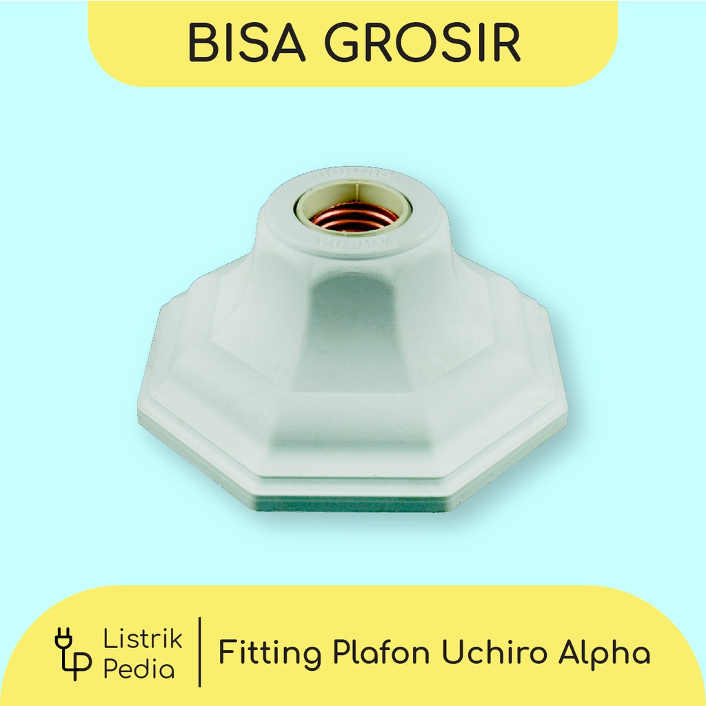 Jual Fitting plafon UCHIRO ALPHA | Fitting Segi 8 besar | Shopee Indonesia