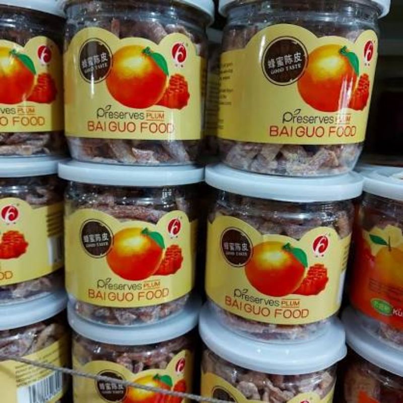 Jual BAI GUO KAM PHOI PRESERVES PLUM MANISAN KULIT JERUK kam phue RASA MADU BOTOL 80gr / 180GRAM ...